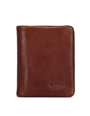 OLD TREND Clover Genuine Leather Slim Secure Trifold Rfid Wallet - Brown