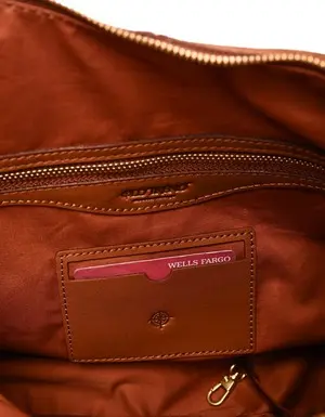 OLD TREND Leather Suede Heritage Shoulder Bag - Brown