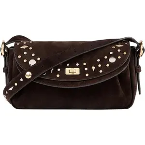 Sandro Le Mambo Janys Studded Suede Bag