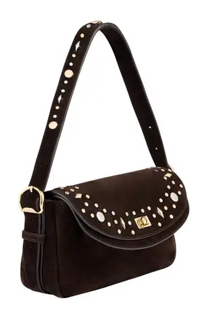 Sandro Le Mambo Janys Studded Suede Bag