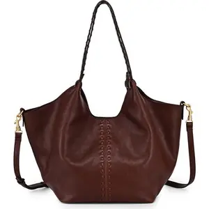 OLD TREND Magnolia Genuine Leather Handwoven Convertible Tote - Brown