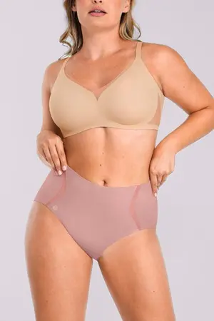 SHAPELLX Curve Code Contour Comfy Smoothing Brief - Dusty Rose