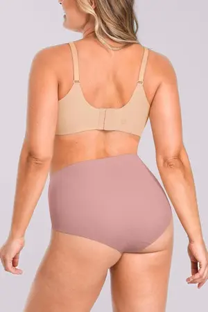 SHAPELLX Curve Code Contour Comfy Smoothing Brief - Dusty Rose