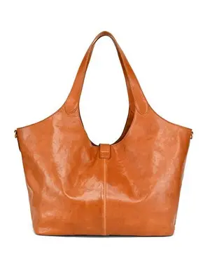 OLD TREND Marigold Genuine Leather Carryall Tote - Caramel