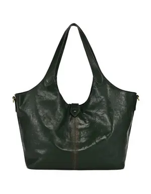 OLD TREND Marigold Genuine Leather Carryall Tote - Kale