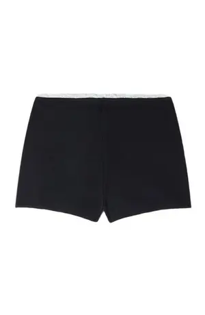 Sandro Beaded Embroidered Ribbed Shorts