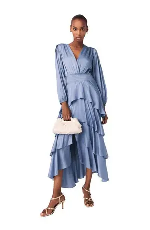 Maje Ruffled Maxi Dress