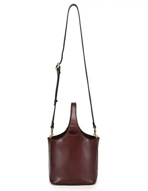 OLD TREND Napa Genuine Leather Handcrafted Basket Bag - Coffee