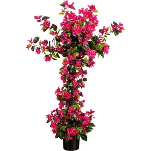 NEARLY NATURAL 4-ft Uv Resistant Artificial Spiral Bougainvillea Tree - Pink