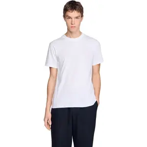 Sandro T-shirt With Double S Patch - White