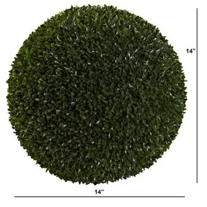 NEARLY NATURAL 14-in Boxwood Ball W/1202 Lvs
