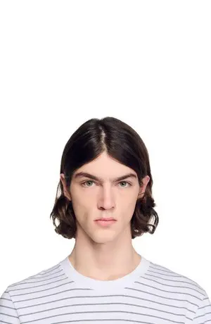 Sandro Striped T-shirt - White/black