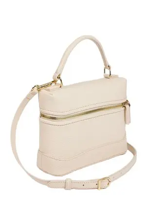 Sandro Grained Leather Tangolino Vanity Bag - Ecru