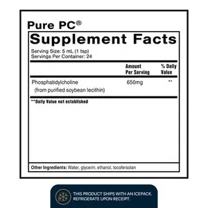 QUICKSILVER SCIENTIFIC Micellized Pure Pc Phosphatidylcholine Liquid Cellular Support Supplement