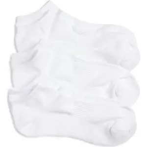 Nordstrom Everyday Ankle Socks Pack Of 3 - White