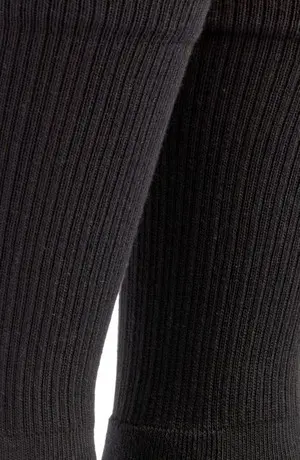 Nordstrom Everyday Cotton Blend Crew Socks 3 Pack - Black