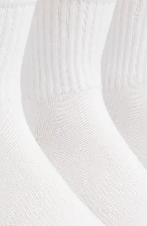 Nordstrom Everyday Low Crew Socks Pack Of 3 - White