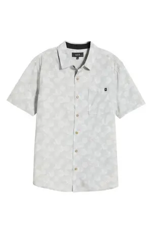 ROARK Journey Floral Short Sleeve Button-up Shirt - Grey