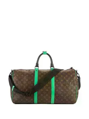 LOUIS VUITTON Keepall Bandoulière Monogram Holdall - Brown