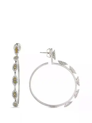 LB EXCLUSIVE Diamond Hoop Earrings