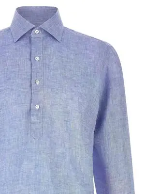 BORRIELLO NAPOLI Button-placket Shirt - Blue