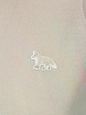Maison Kitsuné Fox-embroidery Vest - Neutrals