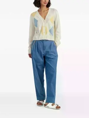Chinti & Parker Argyle V-neck Cardigan