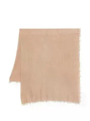 Faliero Sarti New Chris Frayed Scarf Brown