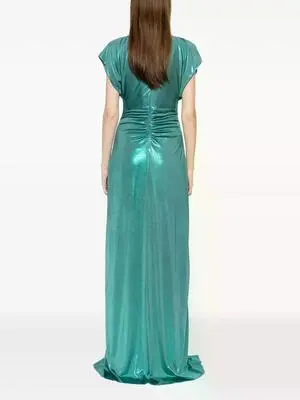 NISSA Draped Gown - Green