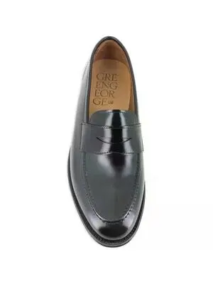 GREEN GEORGE Polished Leather Loafers
