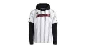 Adidas Cardinals Hooded Jersey - Louisville White Black