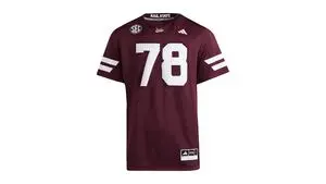 Adidas Bulldogs Premier Home Jersey - Mississippi State Team Maroon