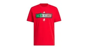 Adidas World Cup 2026 Mexico Home Graphic Tee Shirt - Better Scarelet Red