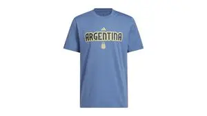 Adidas World Cup 2026 Argentina Home Graphic Tee Shirt - Crew Blue