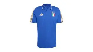 Adidas Italy Dna Polo Shirt - Bold Blue