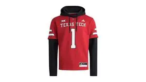 Adidas Raiders Jersey Hoodie - Red Team Power Red Black