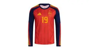 Adidas Spain 26 Home Yamal Long Sleeve Jerseysnz - Vivid Red/soccr/seu