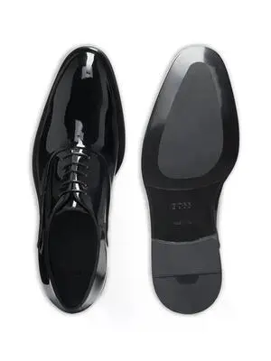 BOSS Patent Faux Leather Oxford Shoes