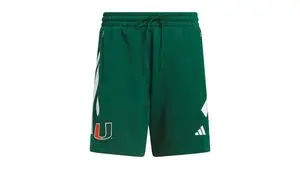 Adidas Hurricanes Chapter Short Mi Dark Green Chalk White Ncaain - Miami Dark Green Chalk White Ncaa