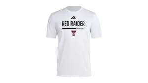 Adidas Raiders Short Sleeve Pregame Tee Shirt - Red White
