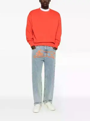 ICECREAM Running Dog Double Scoop Graphic Jeans