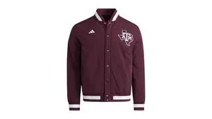 Adidas Aggies Coaches Dugout Jacket - Texas A&m Team Maroon