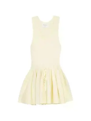 Brandon Maxwell Cleo Mini Dress - Yellow