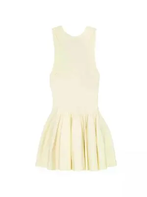 Brandon Maxwell Cleo Mini Dress - Yellow