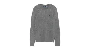 Polo Ralph Lauren Long Sleeve Collared Pullover Sweater - Battalion Grey Heather