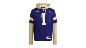 Adidas Huskies Jersey Hoodie - Washington Team College Purple White Team Sand