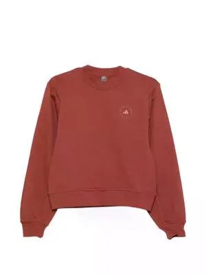 Adidas By Stella McCartney Logo Detail Crew Neck Sweatshirt - Red