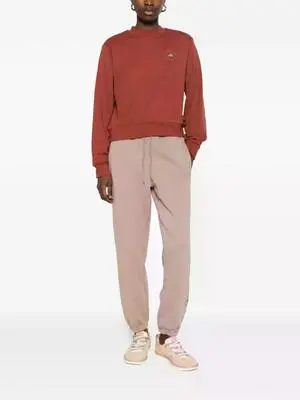 Adidas By Stella McCartney Logo Detail Crew Neck Sweatshirt - Red
