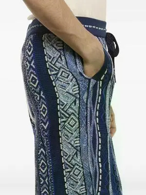 LANEUS Knitted Print Shorts