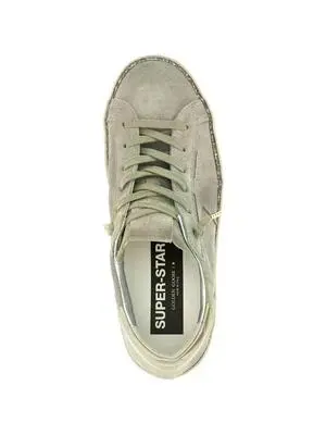 GOLDEN GOOSE Super-star Glitter-star Leather Sneakers